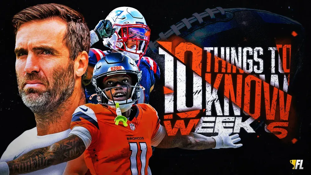 10 Things to Know For Week 6: The Joe Flacco Effect, Buying Low on A.J ...